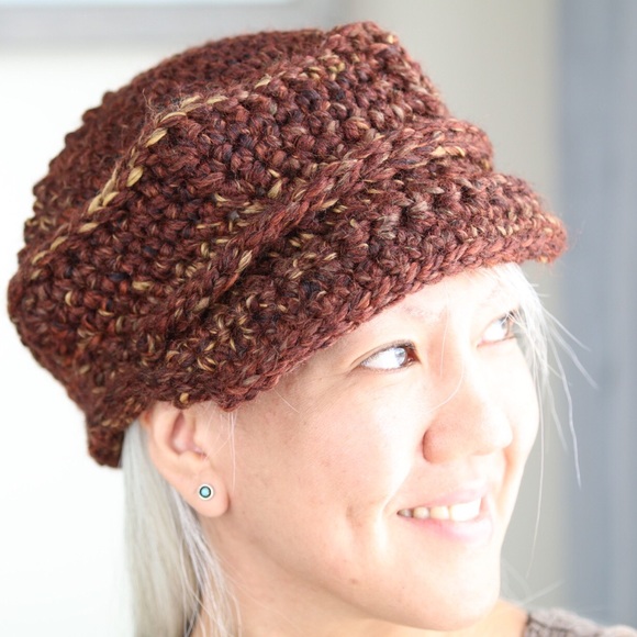 GemFOX | Accessories | Sequoia Brown Cap Fisherman Newsboy Cadet Hat ...